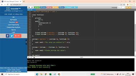 Friend Function Overloading Cin And Cout Operators In C In English