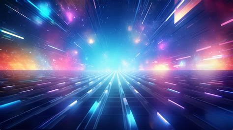 A Colorful Background With A Blue And Pink And Yellow Lightabstract