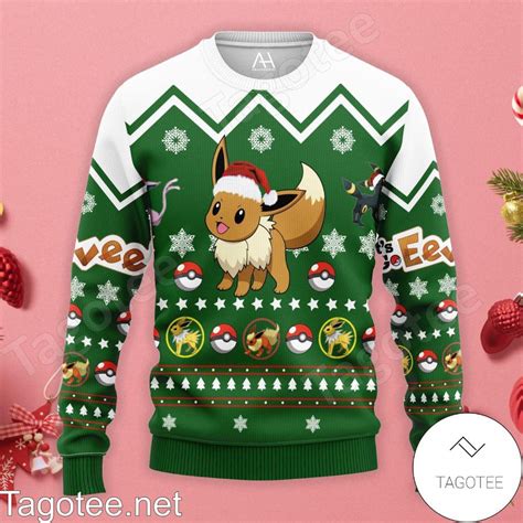 Pokemon Eevee Ugly Christmas Sweater Tagotee