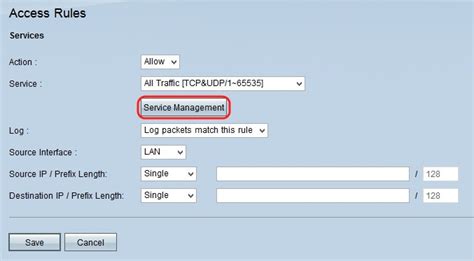 Configuration Of An Ipv6 Access Rule On Rv016 Rv042 Rv042g And Rv082