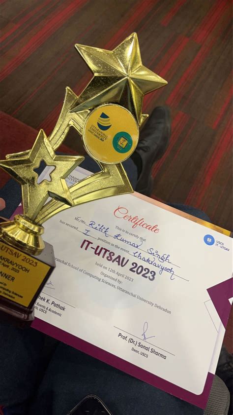 Ritik Kumar Singh On Linkedin Throwback July2023 Itfestwinners