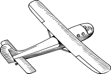 Vintage Glider Coloring Page Colouringpages