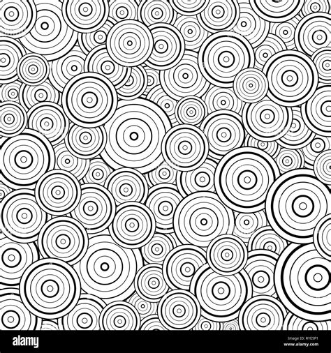 Abstract Circle Black Line Pattern Design Decoration Background You
