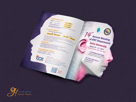 Ent 2016 Conference Die Cut Brochure On Behance