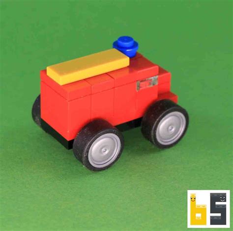 Micro Fire Engine Kit From Lego® Bricks The Brickworms