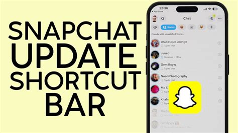 New Chat Shortcut Bar On Snapchat New Update Dec 2022 Snapchat Youtube