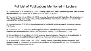 Lecture Learning Dynamical Systems From Demonstrations PDF Web Development Internet