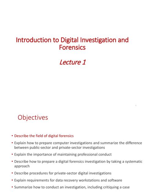 Module 1 Introduction To Digital Investigation And Forensics Pdf
