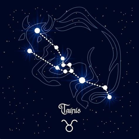 Taurus Constellation And Zodiac Sign In Cosmic Universe