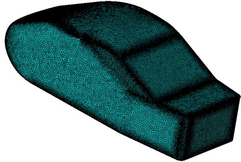 computational grids on the model surfaces left model a right model