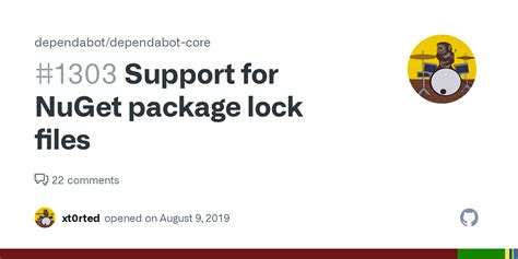 Support For Nuget Package Lock Files · Issue 1303 · Dependabot