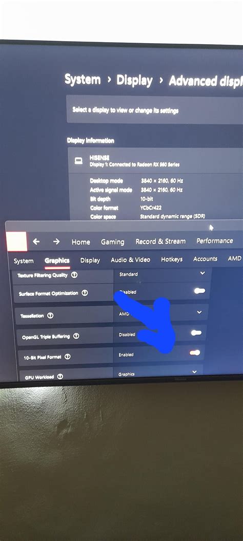 I Can T Get 10 Bit Pixel Format With Hdr On On 65a7gq Win 11 It S Not