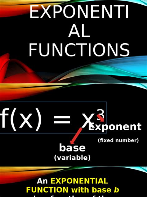 Exponential Function Pdf Asymptote Exponential Function