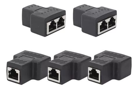 Lan Ethernet Red Rj45 Plug Divisor Extensor 5 Piezas Mercadolivre