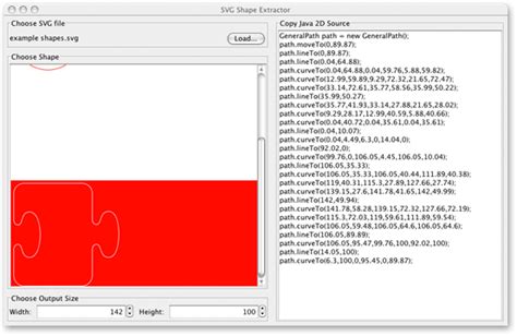 Svg Shape 2 Java2d Code Jasper Potts