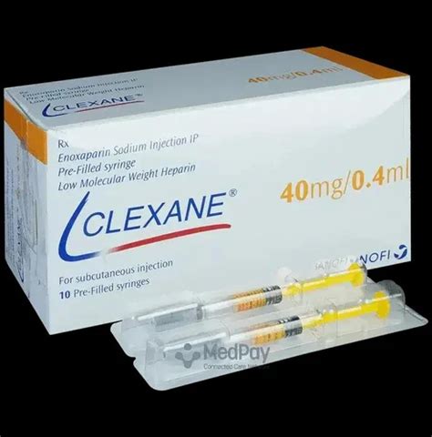 Clexane 40 Mg Injection At ₹ 320vial Clexane Enoxaparin Injection In