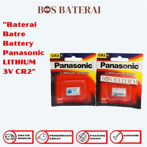 Jual Baterai Batre Battery Panasonic LITHIUM 3V CR2 Shopee Indonesia