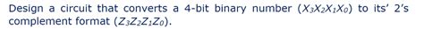 Solved Design A Circuit That Converts A 4 Bit Binary Number