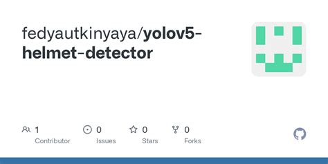 Github Fedyautkinyayayolov5 Helmet Detector