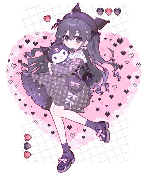 Kuromi And Tsugino Haru Sanrio And More Drawn By Fujo T Ku Danbooru