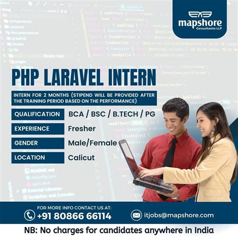 Shilpa Cr On Linkedin We Are Hiring Php Laravel Interns Immediate Joining