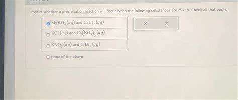 solved predict whether a precipitation reaction will occur