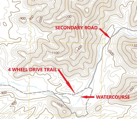 How To Read Topographic Maps Mojave Gold Mining