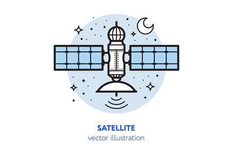 Item Satellite Vector Illustration By Mirdesign Shared By G4ds