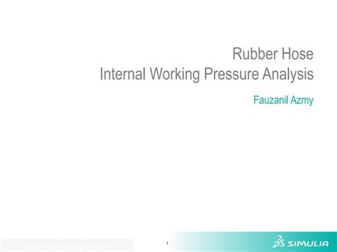 Rubber Hose Analysis Simulation Ppsx