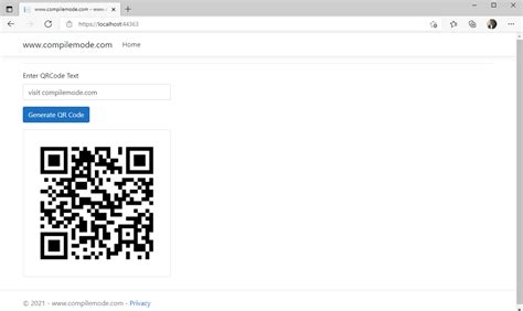How To Create Qr Code In Aspnet Core Mvc