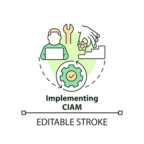 Premium Vector Implementing Ciam Concept Icon