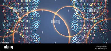 Technology Background Big Data Concept Binary Computer Code Vector