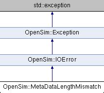 API OpenSim MetaDataLengthMismatch Class Reference