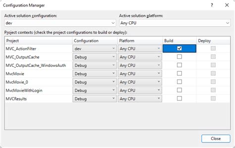 Configuration Transformation 1 Web Config
