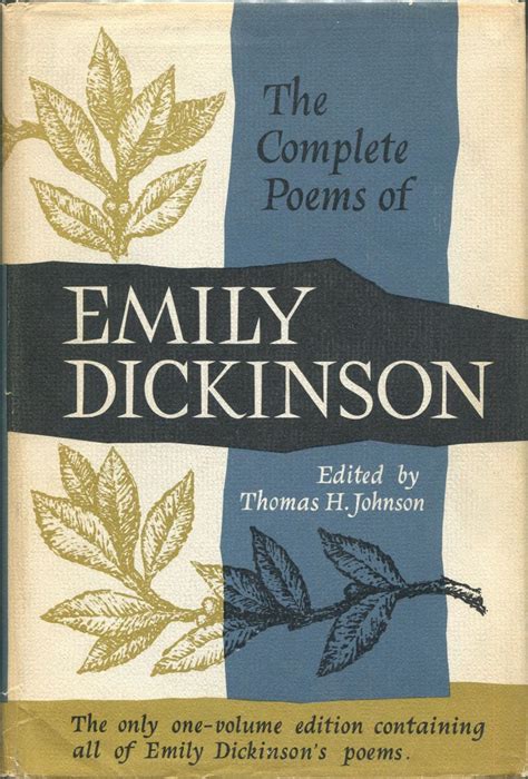 The Complete Poems Of Emily Dickinson By Dickinson Emily Near Fine