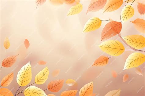 Premium Vector Autumn Leaves Falling Vector Illustration