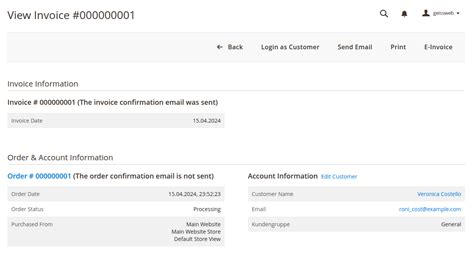 Electronic Invoicing For Magento 2 Geissweb