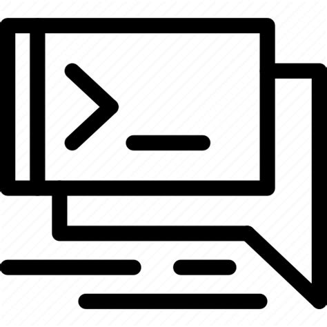 Contribution Open Source Coding Terminal Console Icon Download On