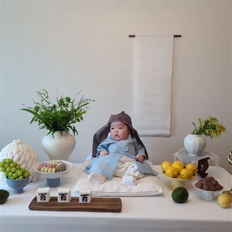 [5] 백일잔치 후기 셀프 백일상차림 백일한복 대여 백일떡 테이블소록 맘이차림 네이버 블로그