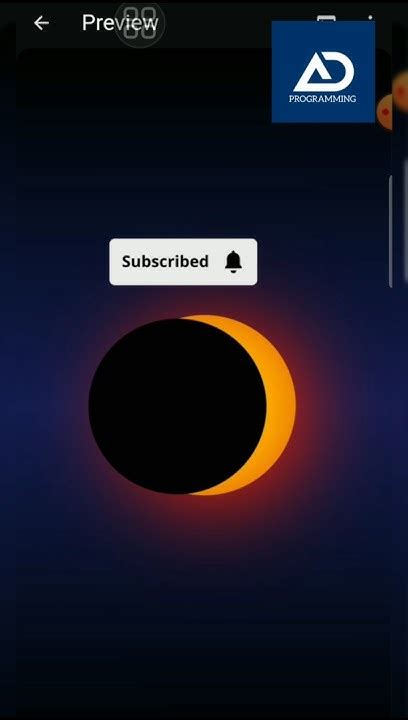 Eclipse Animation Htmlandcss Adprogramming Youtube