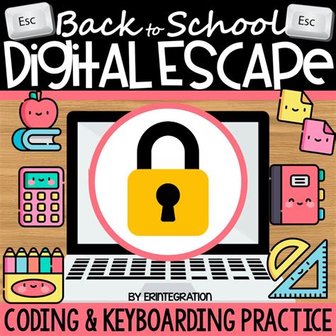 Back To School Digital Escape Room Keyboarding And Coding Includes Unplugged Version Erintegration