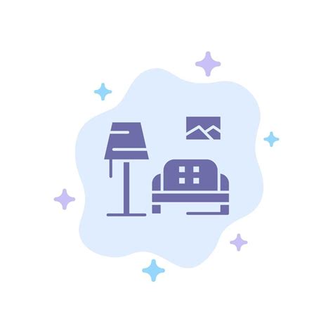 Lump Room Sofa Gallery Blue Icon On Abstract Cloud Background 19170172