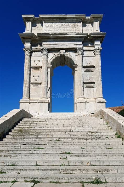 Triumphal Arch Of Emperor Trajan In Ancona Italy Stock Image Image