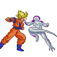 Dragon Ball Z Fight Stickers Find And Share On Giphy