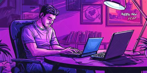 새해 복 많이 받으세요 편집 가능한 만화 텍스트 효과 보라색 배경 Png 일러스트 무료 다운로드 Lovepik