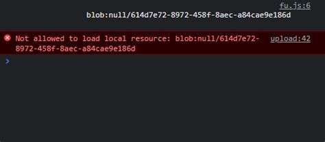 Javascript Not Allowed To Load Local Resource From Blob Display And Save Uploaded Files In
