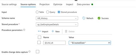 Pass Sp As A Source In Dataflow In Adf Microsoft Qanda