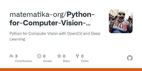 Github Matematika Orgpython For Computer Vision With Opencv And Deep