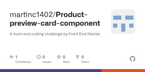Github Martinc1402product Preview Card Component A Front End Coding Challenge By Front End