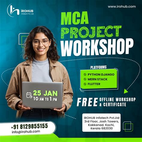 Python Mernstack Flutter Project Workshop Mca Internship Irohub Irohub Infotech